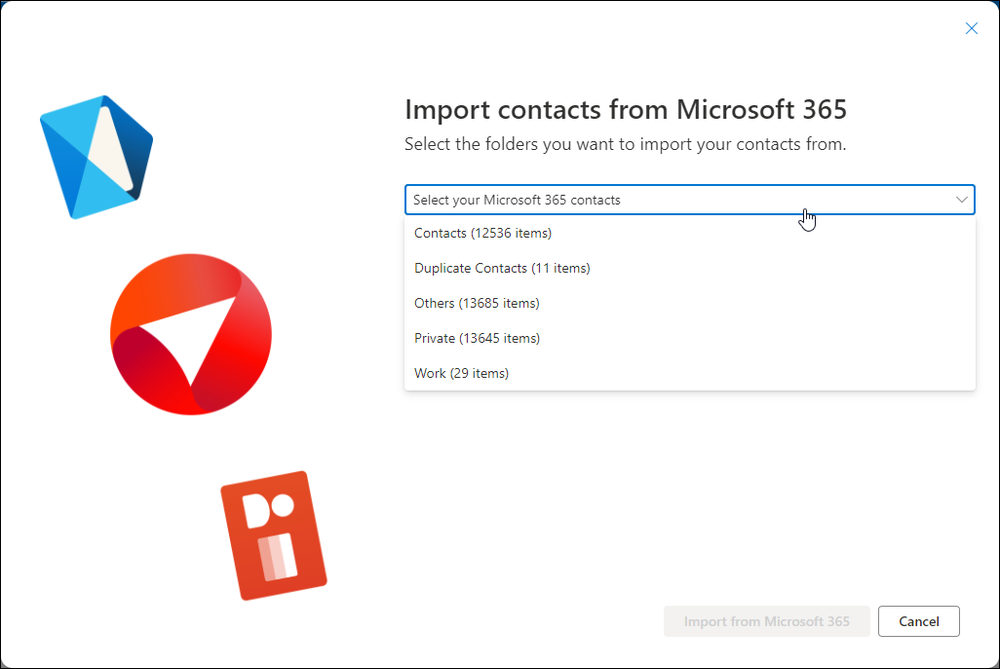 Import Contacts and Emails from Microsoft 365